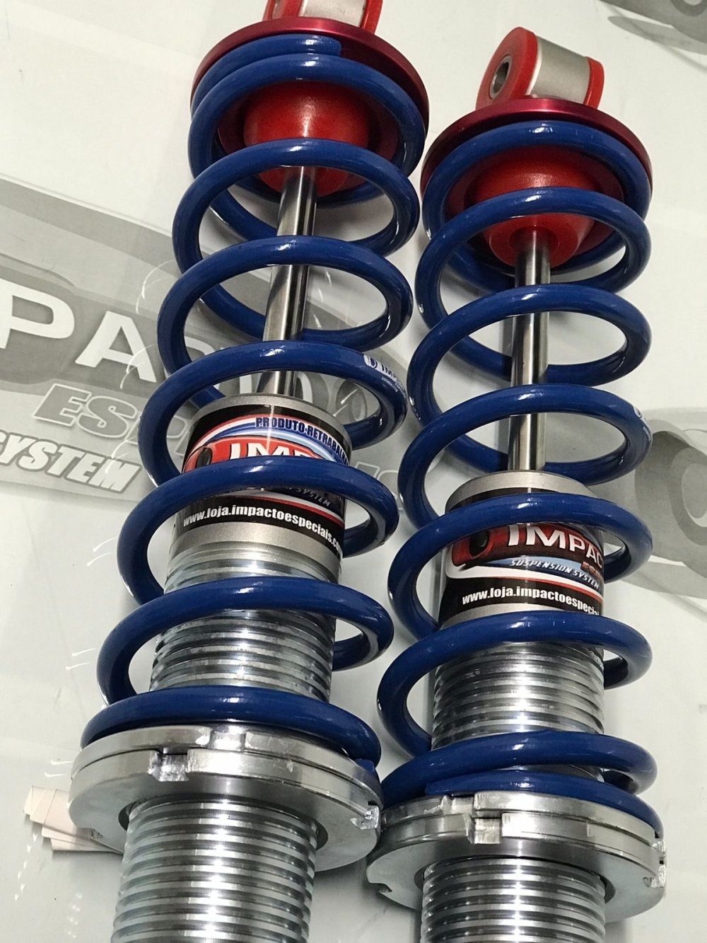 PAR COIL OVERS TRASEIROS HOTS X RÉPLICAS (41CM) LINHA PRO